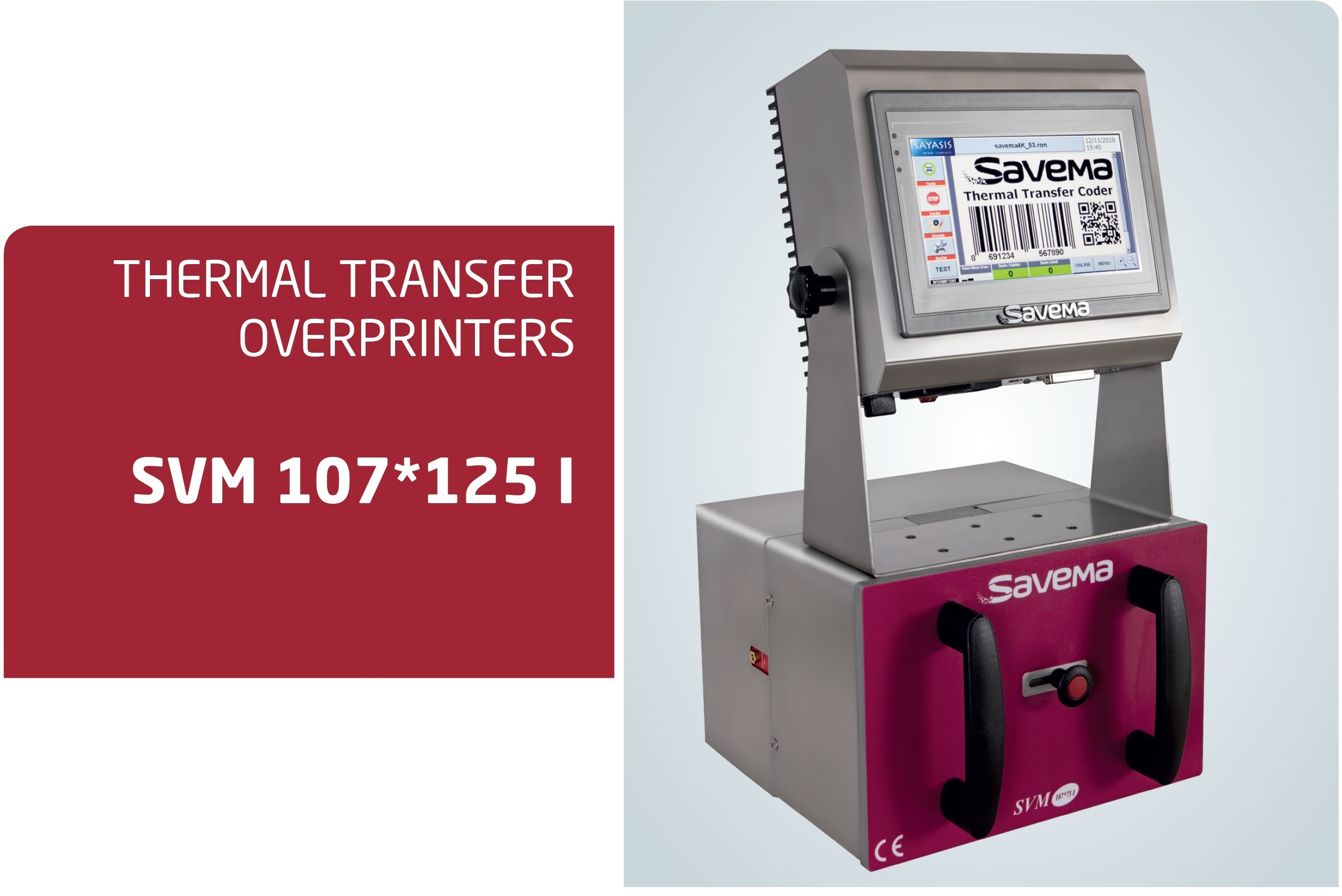 SVM 107*125 I / TERMAL TRANSFER PRINTER / SVM 107 Thermal Transfer ...